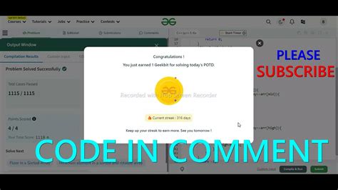 Gfg Potd 08072024 In C Most Important Information Code In Comment Geeksforgeeks Gfg