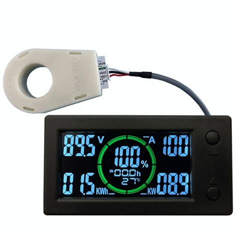 블루투스 Dc 0 ~ 300v 배터리 모니터 홀 쿨롱 테스터 디지털 전압계 전류계 용량 전력 전기 Ah 전압계