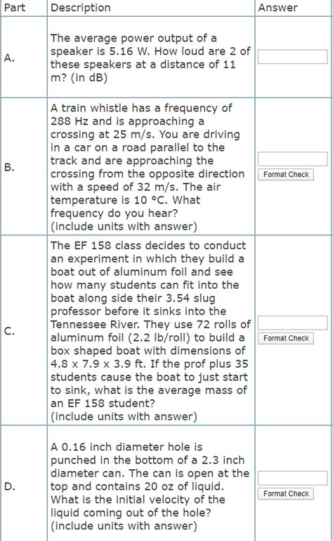 Solved Part Description Answer A The Average Power Output