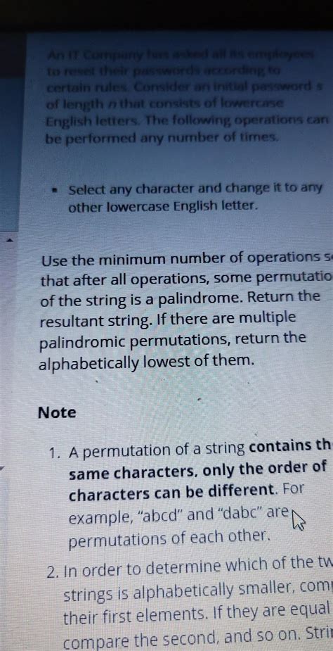 Solved Solve In Cpp Min Replacement To Make A String