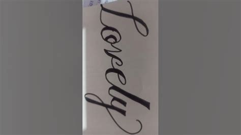 Lovely In Calligraphy Calligraphy Lovely Art Black Ishqhaisong