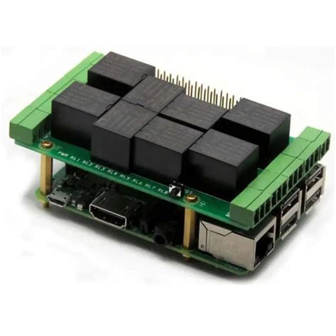 Sequent Microsystems 8 Relays 8 Layer Stackable Hat For Raspberry Pi Robotshop
