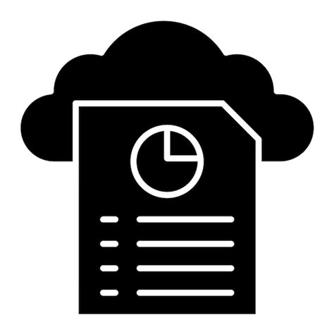 Premium Vector Cloud Reporting Vector Illustration Style