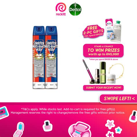 Shieldtox Multi Insect Killer Spray Aerosol 525ml Twinpack Shopee Malaysia