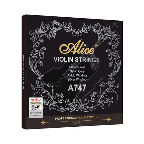 Dây đàn Violin Violin Strings Set Alice A747 Plated Steel Plain String Nylon Core Al Mg