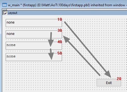 Days Of PowerBuilder Tutorial Day Adding Controls To A Form Anvil Of Time