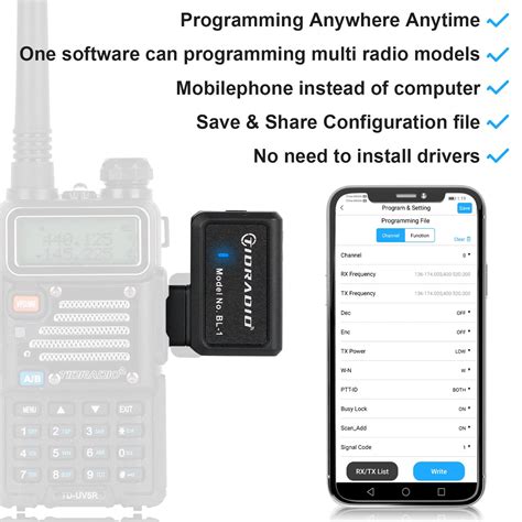 Walkie Talkie Wireless Programmer Phone App Programming Alafone