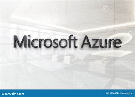 microsoft azure on iphone realistic texture editorial photo