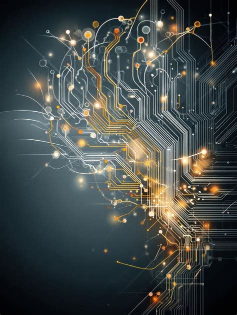 Conceptual Visualization Of A Brain Computer Interface Showcasing