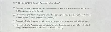 how do responsive display ads use