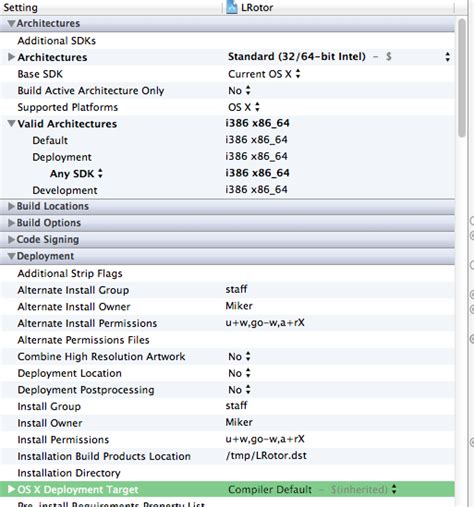 Deployment Is A Crash Due To Xcode 46 Build Settings Stack Overflow