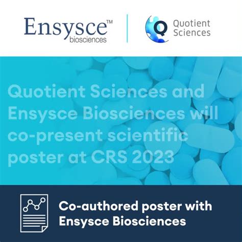 Andy Lewis On Linkedin Quotient Sciences Will Co Present A Poster With