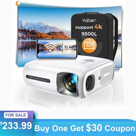 홈 스크린 휴대용 빔 프로젝터 영화관 Yaber 프로 V7 5g 와이파이 블루투스 풀 Hd 네이티브 1080p 지원 4k 6d 키스톤 가정 및 야외 비디오 티몬