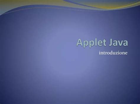 Ppt Applet Java Powerpoint Presentation Free Download Id5032291