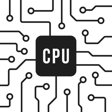 Vector Electronic Pattern With Microchip Scheme Circuit Board Illustrations Royalty Free Vector