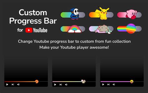 New Custom Progress Bars Progress Bar For Youtube