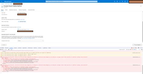 Cant Create Azure Event Grid Subscription Microsoft Qanda