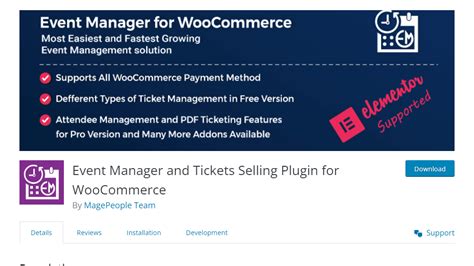 Woocommerce Event Manager Wookeeper