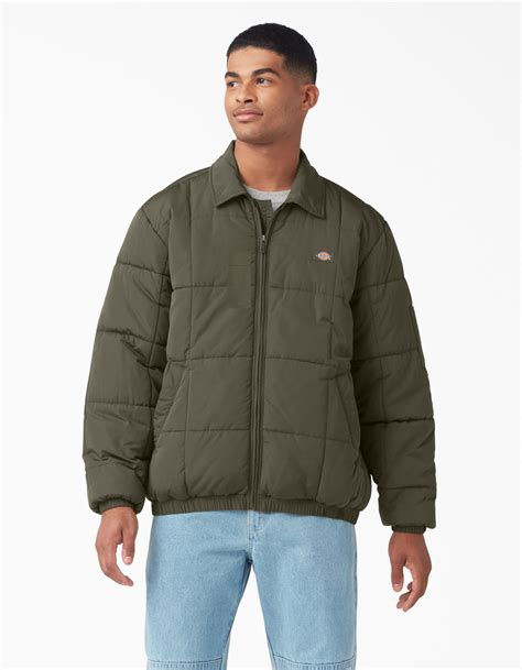 Dickies Eisenhower Mens Puffer Jacket Military Tillys