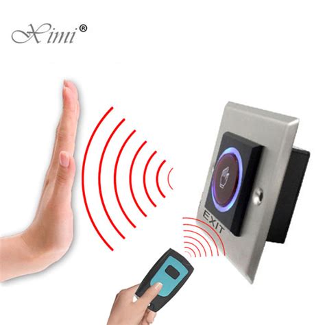 With Remote Control Exit Button Release Exit Switch No Touch Infrared Exit Button Door Sensor