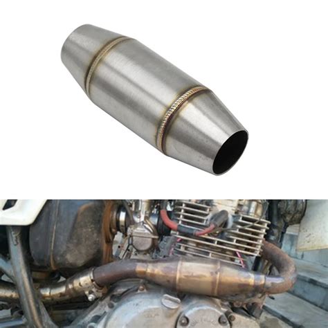 Stainless Steel 35mm Pipe Exhaust Muffler Kit For Motorcycles Atv