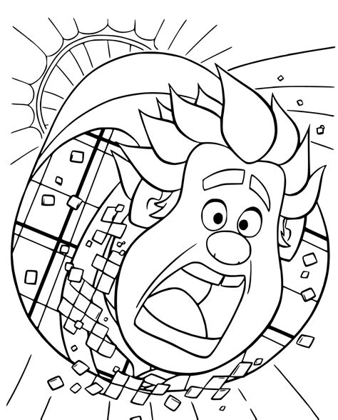Ralph Breaks The Internet Coloring Pages Coloring Nation