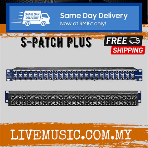 Samson S Patch Plus 48 Point Balanced Patchbay Spatchplus S Patch
