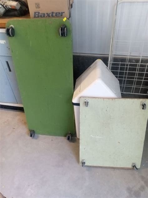 Two Small Dollies And Garbage Cans Beck Auctions Inc