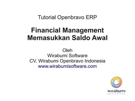 Openbravo Erp Tutorial Saldo Awal Pdf