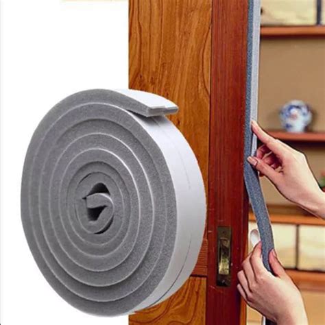 4m Foam Window Sealing Strips Windproof Sound Proof Door Weather Stripping Dustproof Self