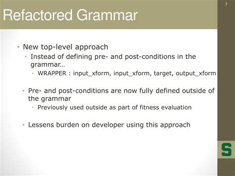Ppt Grammar Refactoring Powerpoint Presentation Free Download Id