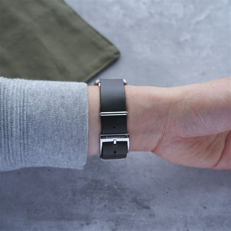 The Zero Pass Strap Anthracite Italian Leather The Anachronist Shop