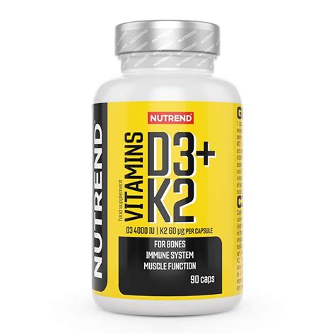 Витамины Д3 и К2 Nutrend Vitamin D3+K2 (90 капс) купить в Минске