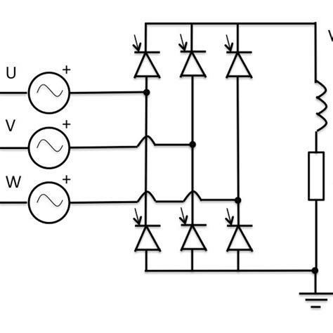 3 Simplest Form Of Active Rectification System 6 Pulse Thyristor Bridge Download Scientific
