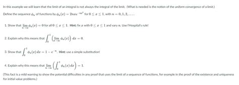 Solved In This Example We Will Learn That The Limit Of An