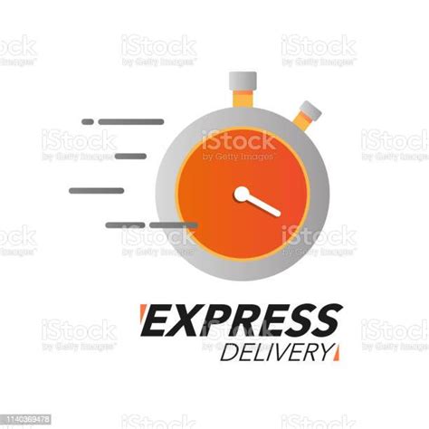 특급 배달 아이콘 개념입니다 서비스 주문 빠르고 전세계 배송에 대 한 시계 아이콘을 중지 합니다 개념에 대한 스톡 벡터 아트 및 기타 이미지 Istock