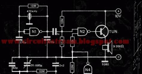 Circuit Wiring Solution Metal Detector Circuit Using 4011