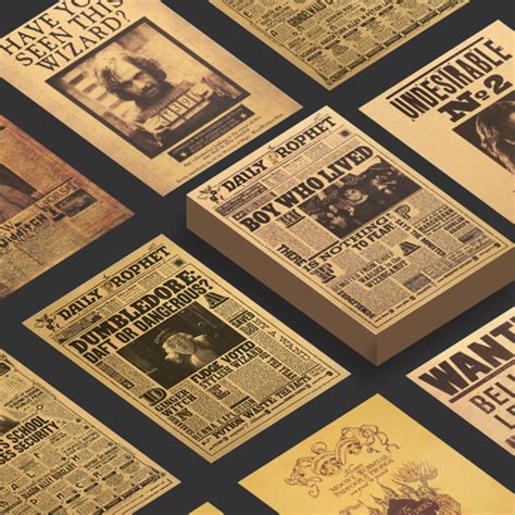 해리포터 해리포터 인테리어 빈티지 크래프트 포스터 모음 위시버킷