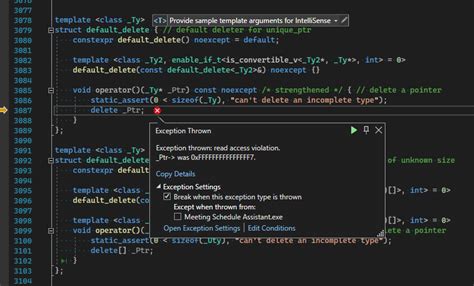 Visual C Defining A Smart Pointer As A Member Variable Of A Class Stack Overflow
