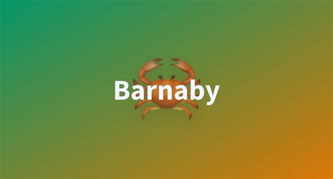 Barnaby A Hugging Face Space By Brooksjordan