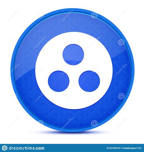 Group Work Aesthetic Glossy Blue Round Button Abstract Stock Illustration Illustration Of