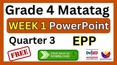Grade 4 Quarter 3 Epp Week 1 Ppt Download Here Free