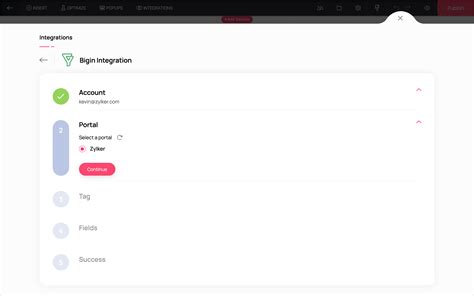integrating bigin with a landing page zoho landingpage user guide