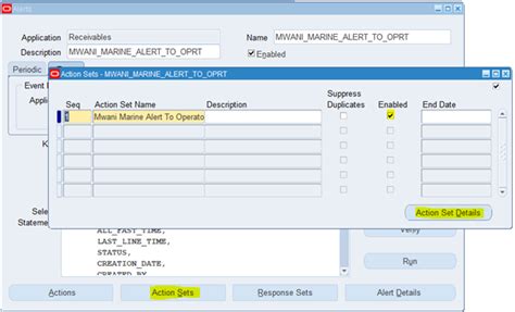 Oracle Application How To Define Event Based Oracle Alert On Custom
