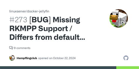 BUG Missing RKMPP Support Differs From Default Jellyfin Docker