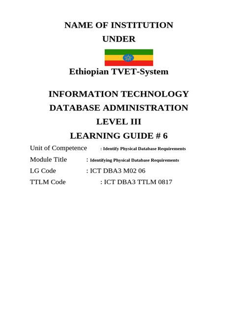 Identify Physical Database Requirements Lo2 Pdf Databases Use Case