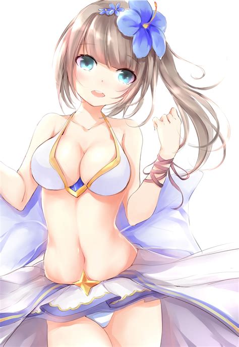 Wallpaper Original Characters Cleavage White Background 1500x2179