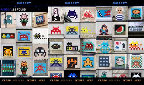 Flash Invaders Invader Was Here Prêt à Voyager