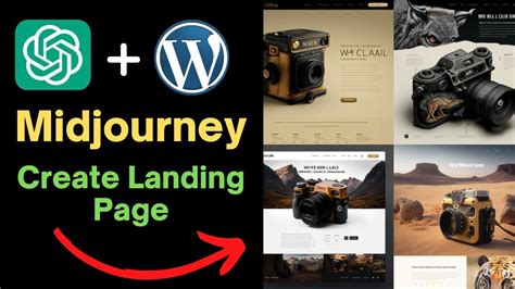 how to use ai to design wordpress landing page 2023 midjourney