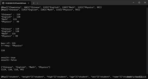 Qt 常见容器类用法一qt 键值对容器 Csdn博客 Qt 常见容器类用法一qt 键值对容器 Csdn博客